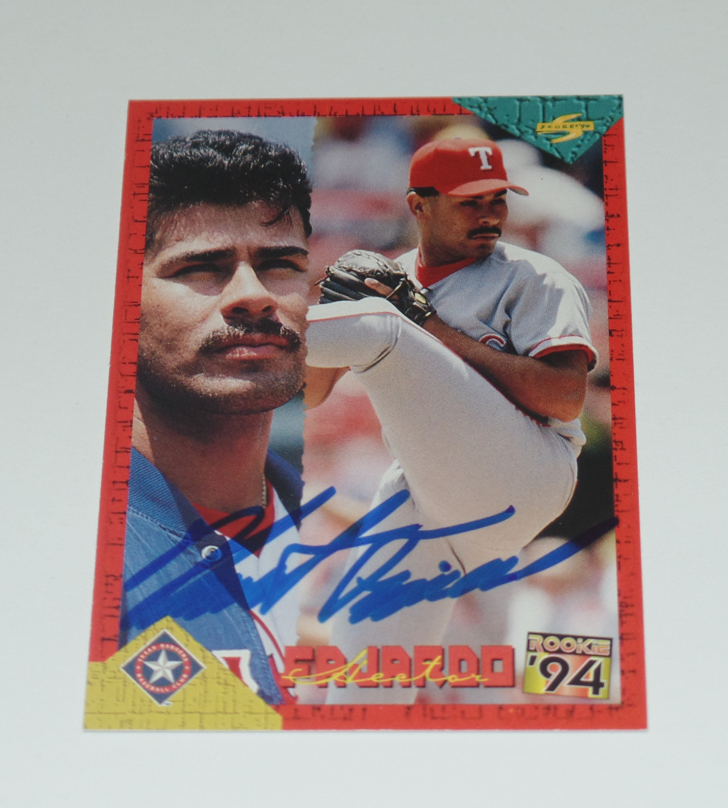 HECTOR FAJARDO SIGNED AUTO'D 1994 SCORE CARD #RT132 PIRATES RANGERS ...
