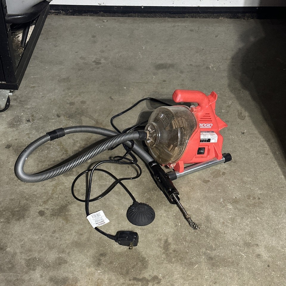 RIDGID CORDED POWER CLEAR DRAIN SNAKE CLEANER 3/4" x 1 1/2" | eBay