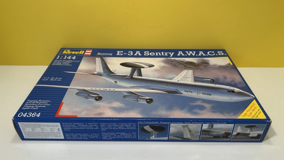 REVELL 1:144 BOEING E-3A SENTRY A.W.A.C.S. MODEL KIT 04364 / SEALED IN ...