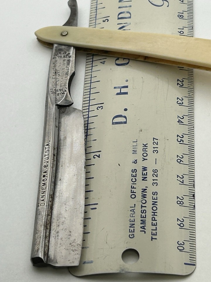 Joh Engstrom Eskilstuna Garanti Sweden Straight Razor Etched Blade | eBay