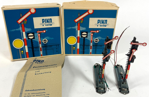 PIKO Modellbahn Model Train HO Scale Vintage Railroad Signal Set Pair ...
