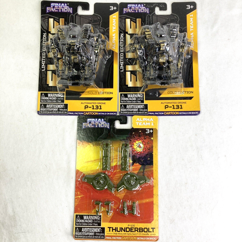 FINAL FACTION Elite AUTOMATED DRONE P-131 (2) with THUNDERBOLT Pack Lot ...