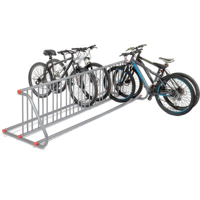 111"L Grid Bike Rack Double Sided 18-Bike Capacity Powder Coated Steel ...