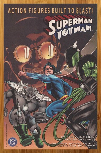 1995 DC Superman Toyman Print Ad/Poster Doomsday Stuart Immonen Promo ...