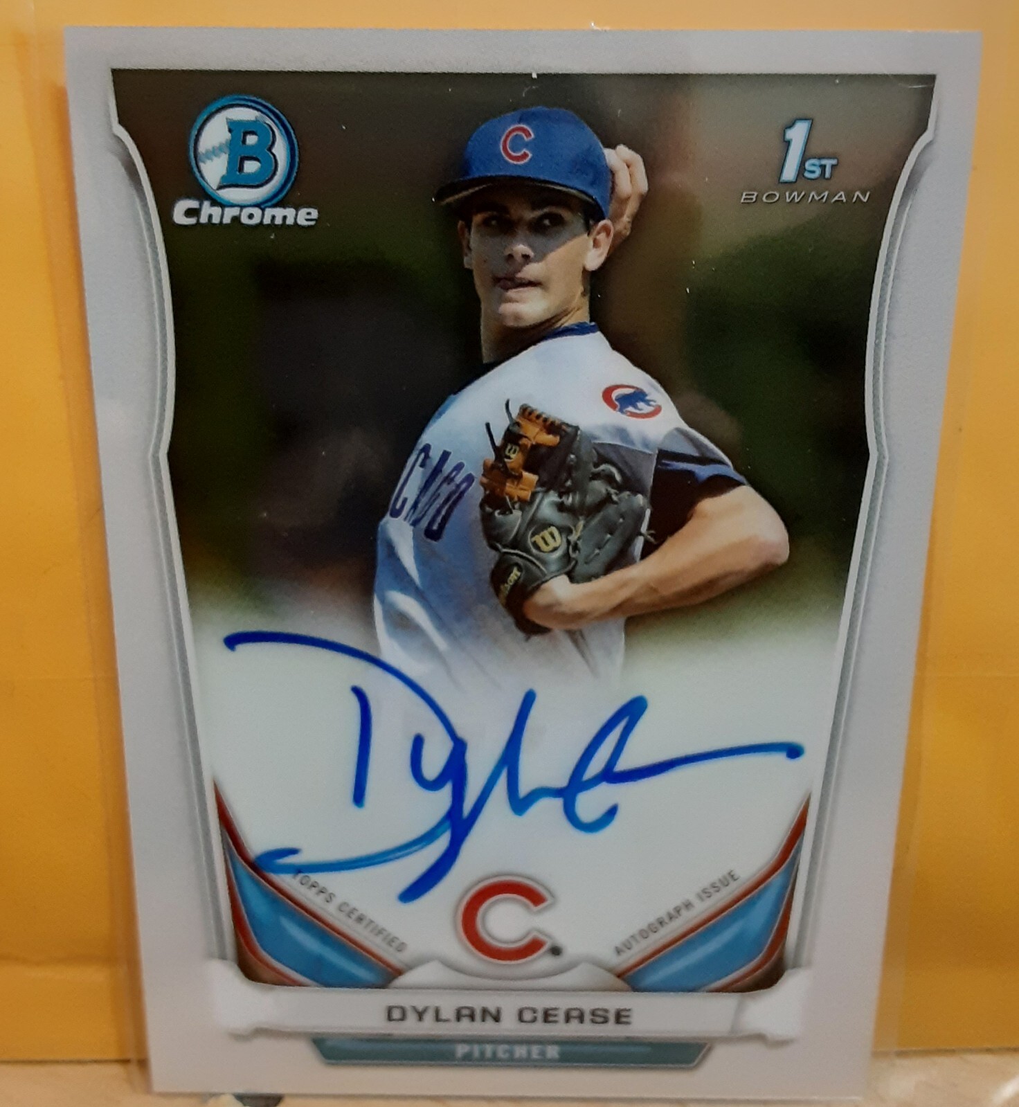 2014 DYLAN CEASE 1st Bowman Chrome Autograph Auto Rookie RC#BCA-DC ...