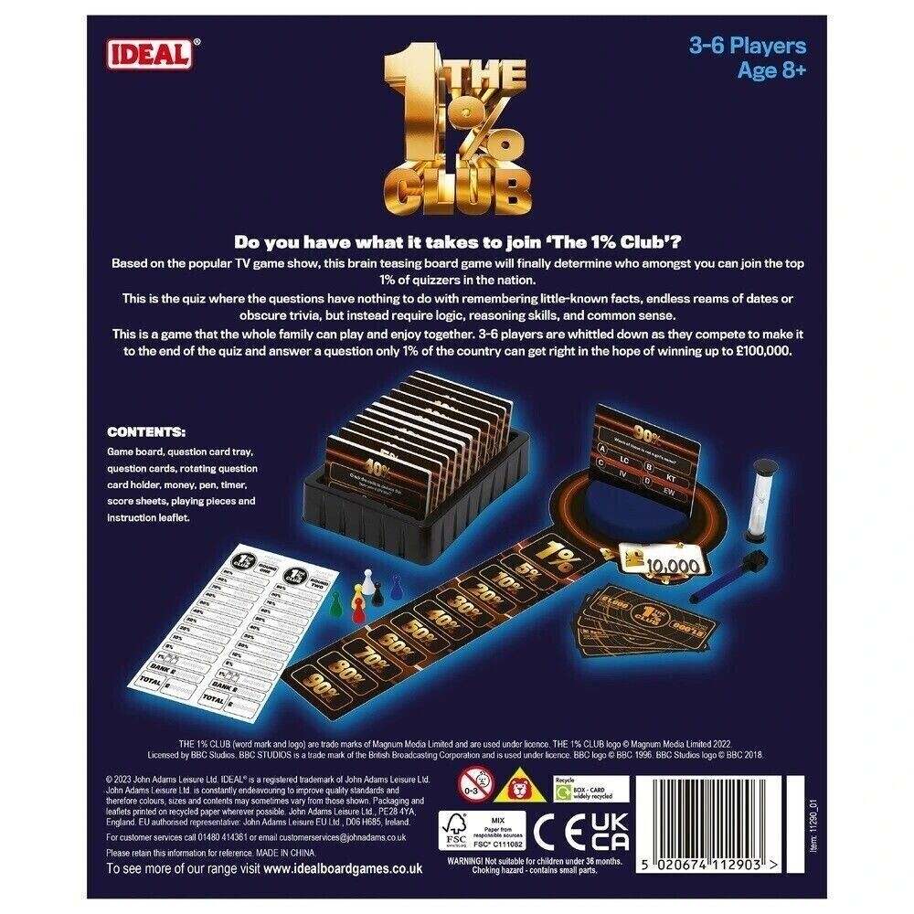 The 1% Club Board Game | eBay