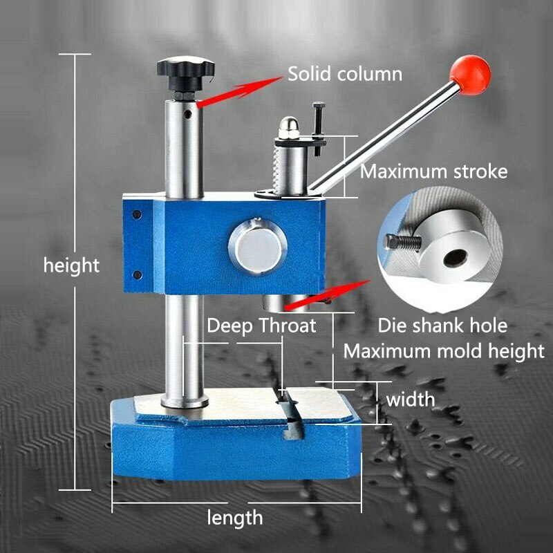 J03-0.2A Precision Manual Press, Hand Trigger Hand Lever Punch Max ...