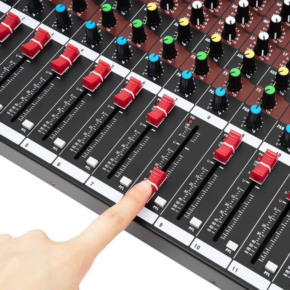 16-Channel Studio Audio Mixer Bluetooth USB Digital Sound Mixing ...