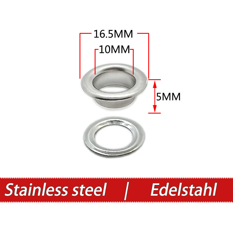 4mm 5mm 6mm 8mm 10mm 12mm Eyelet with Washer Leather Craft Repair ...