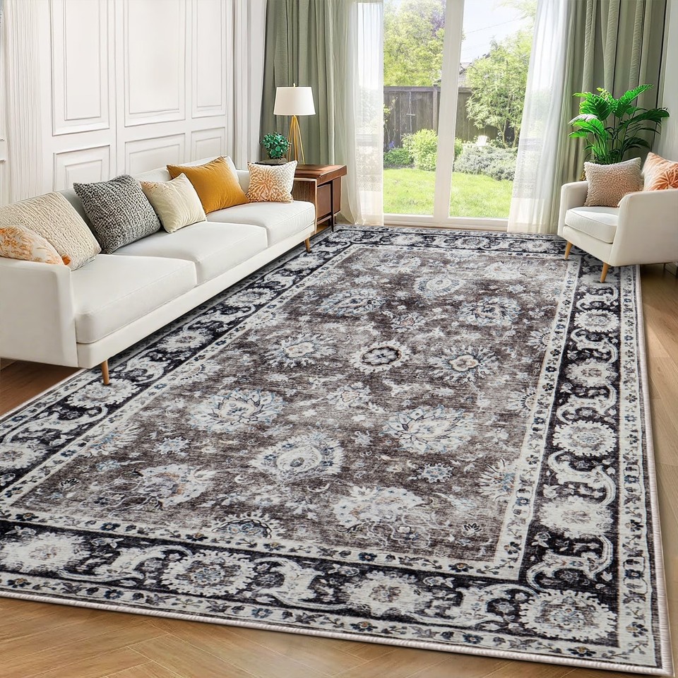 Extra Large Area Rug Non Slip Hallway Runner Traditional Carpet Rugs ...