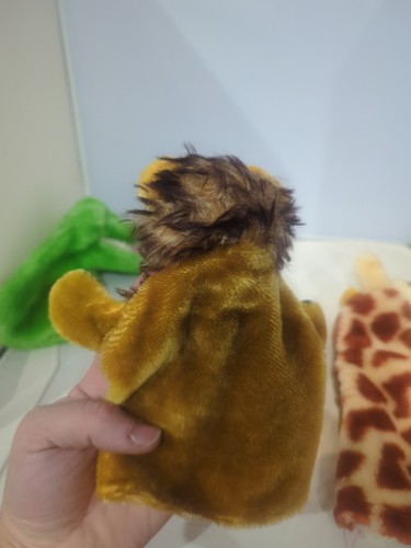 Vintage R. Dakin & Co Giraffe & Dino Plush Hand Puppet 1977 - 78 + Lion ...
