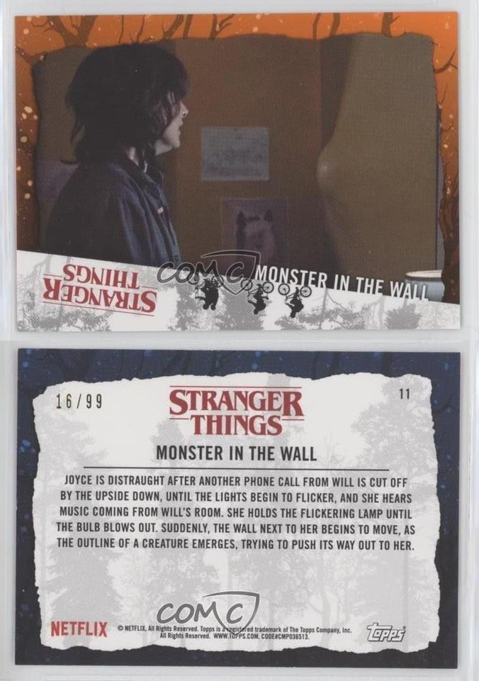 2019 Stranger Things Welcome To The Upside Down Orange 16/99 Joyce ...