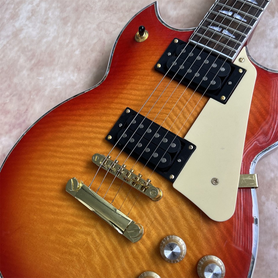 Factory Outlet SG Red Yamaha Flame Maple Top Electric Guitar Mahogany ...