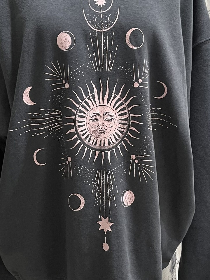 Grayson/Threads Size:L Women Long Sleeve Graphic Sweatshirt Black Label ...