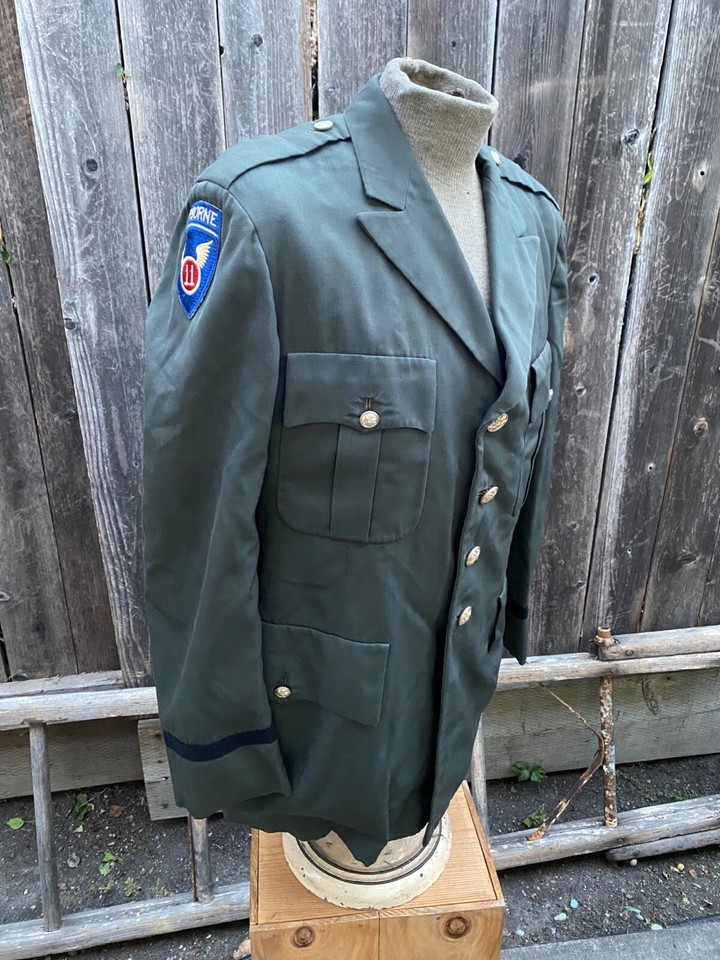 Identified WW2 11th Airborne HQ Officer M42 Jump Jacket + Dress Uniform ...