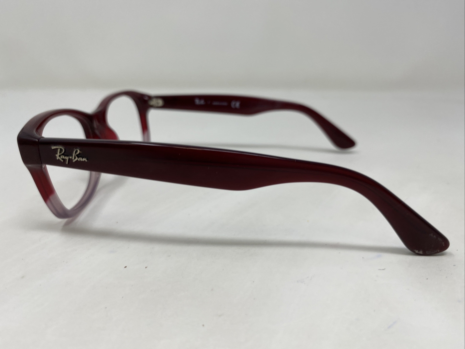 Ray Ban RB 1528 3583 48-16-130 Red Berry Fade Full Rim Eyeglasses Frame ...