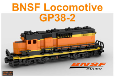 PDF Instructions: LEGO 10219 MOC custom locomotive GP38 BNSF based on ...