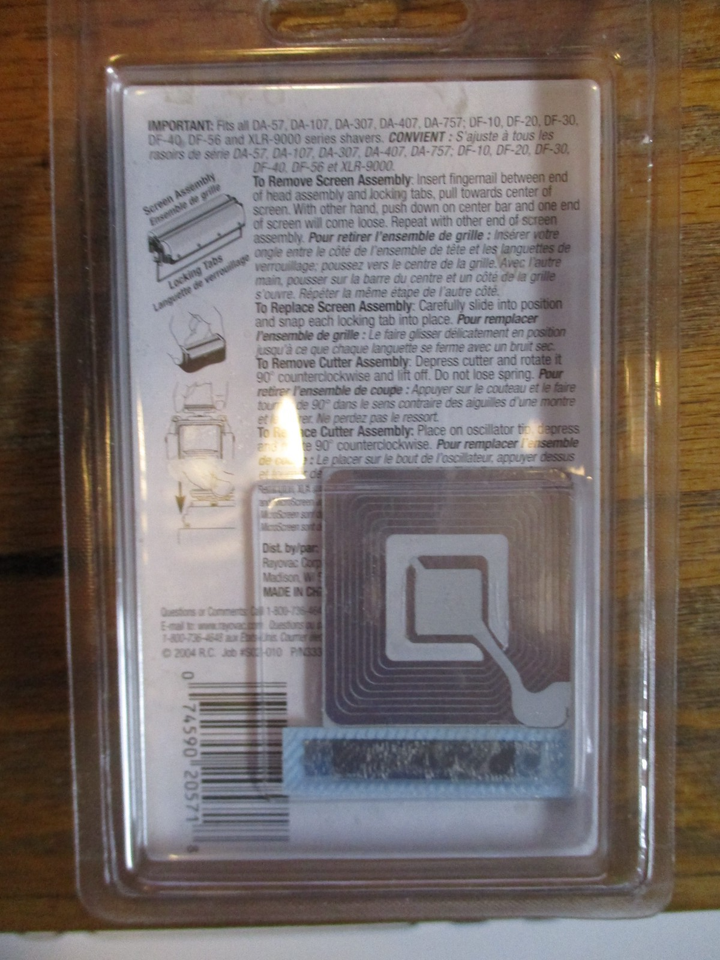 Remington MicroScreen 2 Replacement Screen And Cutter SP-62 NEW DA DF ...