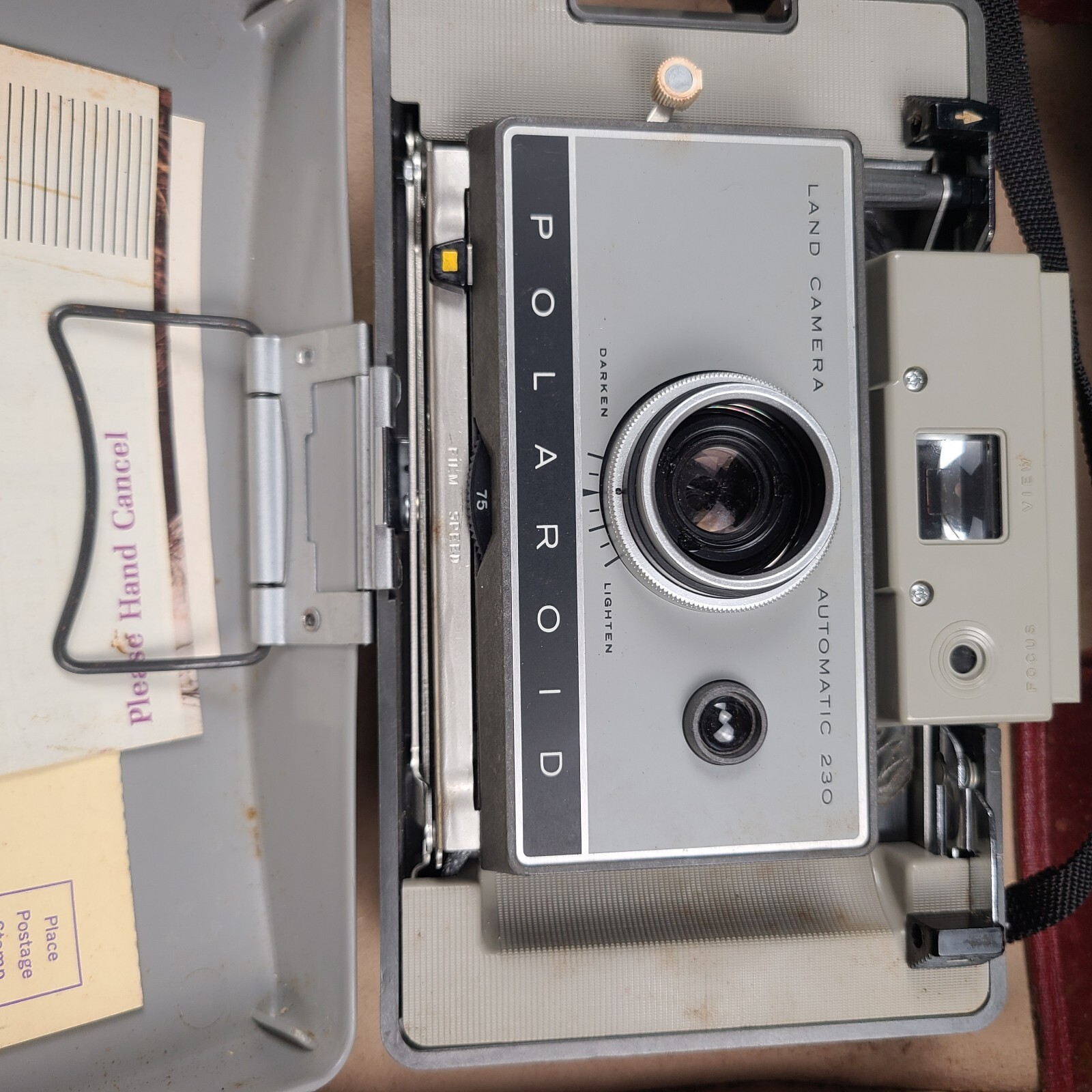 Vintage Polaroid Automatic 230 Land Camera With Case & Accessories ...