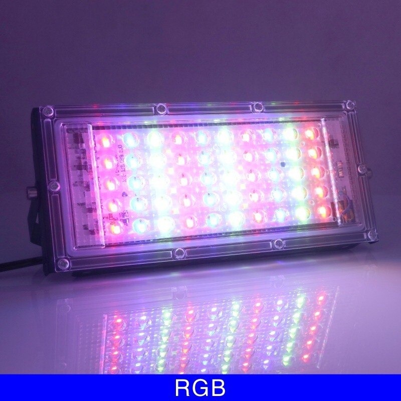 50W LED RGB Flood Light Lamp Outdoor Floodlight IP65 Reflector Led ...