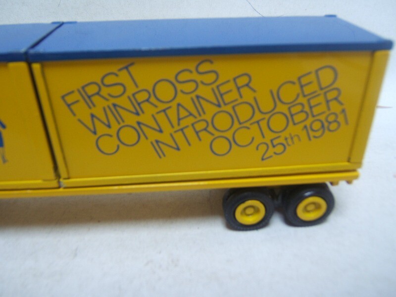 Winross First Winross Container 10/25/1981 White 5000 Cab 1/64 Diecast ...