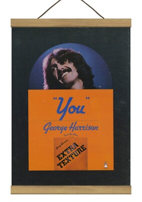 George Harrison You Original Promo Ad, Mounted w/Magnetic Frame! | eBay