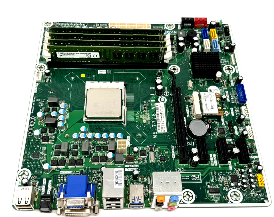 HP Jasmine MS-7778 VER: 1.0 AMD Motherboard 719188-001 16GB RAM A10 CPU ...