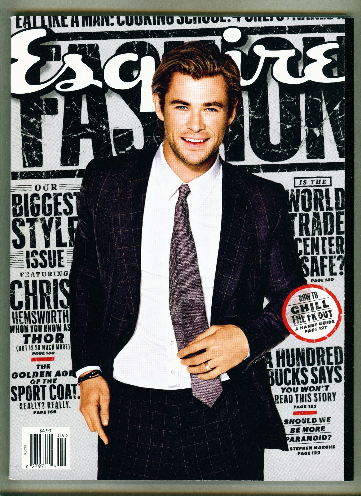 Esquire Mag - Sept 2013 Chris Hemsworth, Alex Jones, Andy Samberg ...