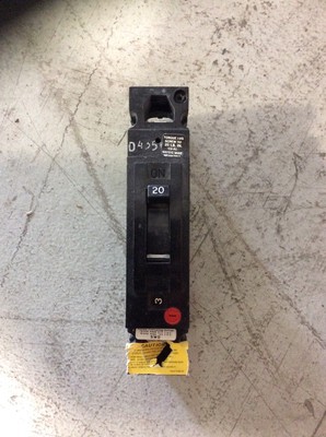 GE General Electric Circuit Breaker 20 Amp Single Pole TED113020 277 ...