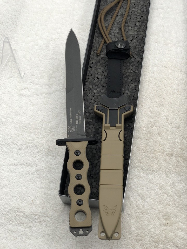 Benchmade 185BK-1 Prototype SOCP Fixed Blade Knife NIB Made In USA | eBay
