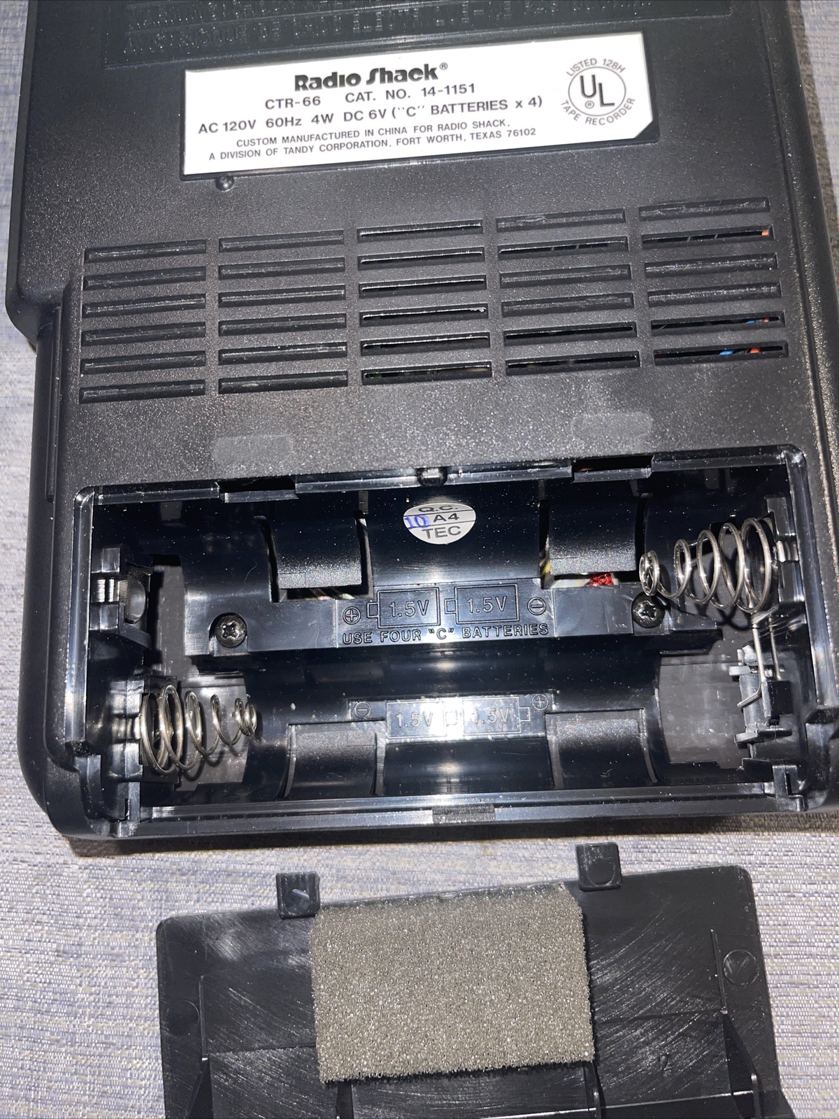 Radio Shack 14-1151 Portable Cassette Tape Recorder Halt & Catch Fire Prop + Box | eBay