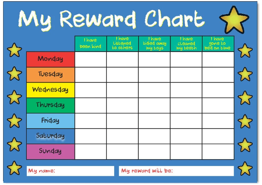 Star Chart For Kids In Classroom
