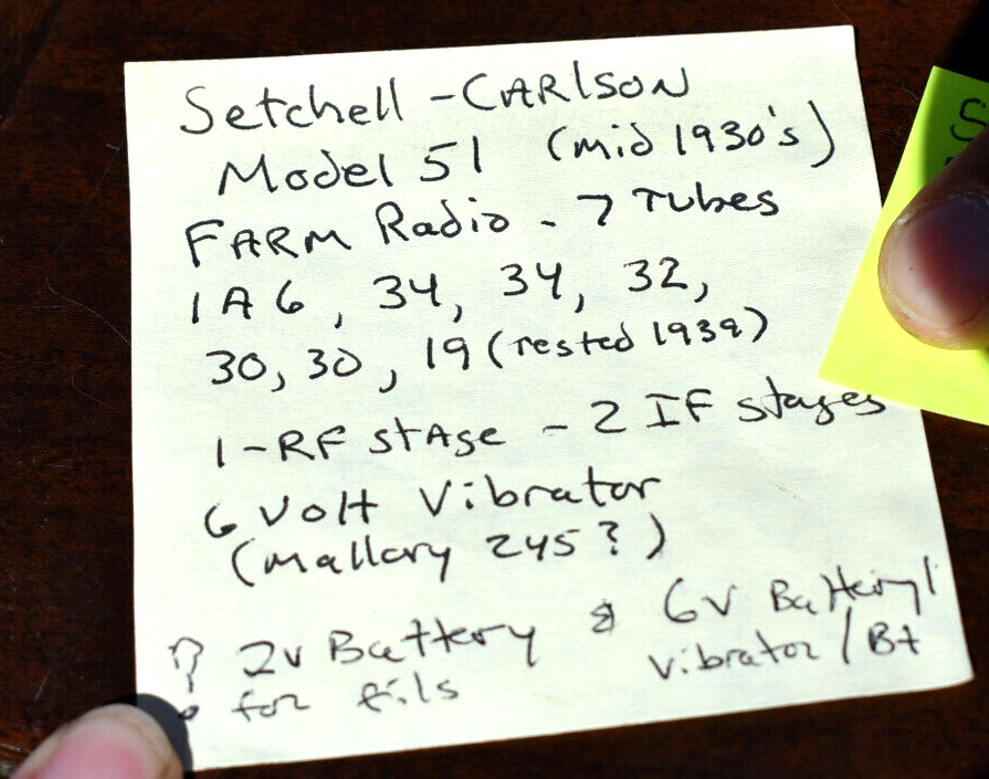 SETCHELL CARLSON FARM RADIO MODEL 51 SAINT PAUL MINNESOTA RARE TUBE ...