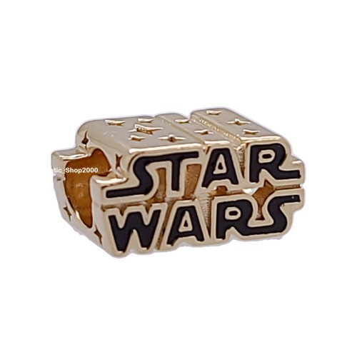 NEW 100% Authentic PANDORA Shine 18k Star Wars Shining 3D Logo Charm ...