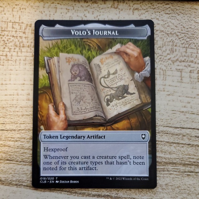 MTG Volo's Journal Token Commander Legends: Battle for Baldur's Gate ...
