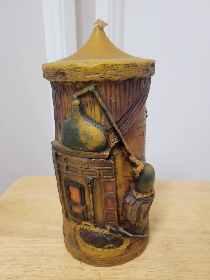 VTG German Johann Gunter hand carved wax candle | eBay