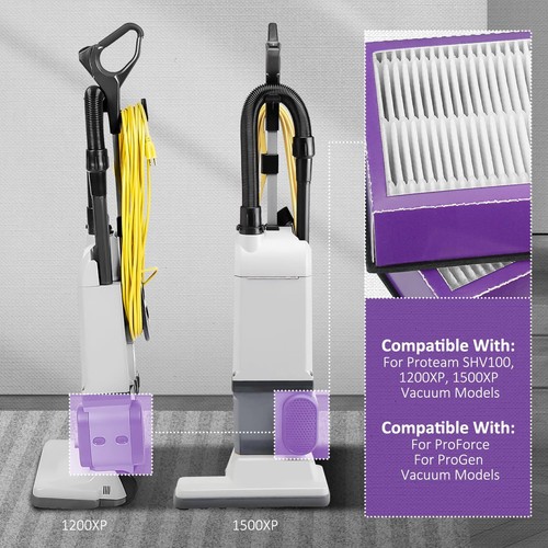 2 Pack Replacement 107005 Upright & Half Vacuum Cleaner HEPA Filter for ...