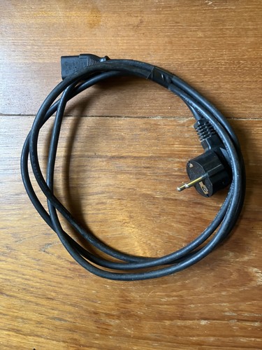 EURO Schuko Plug 2m Power Cable Monitor PC Kettle C13 Lead EU 2 Pin ...
