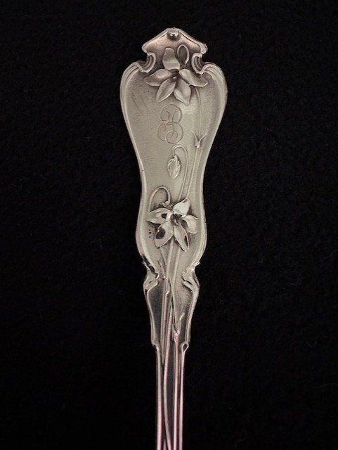 Sterling Silver Whiting Violet Teaspoon 5 7/8" .9 oz "B" Monogram | eBay