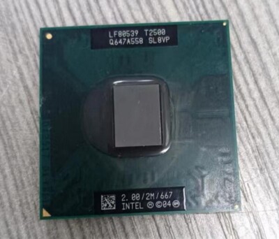1pc Intel SL8VP Core 2 Duo Mobile T2500 2.00GHz/2M/667 MHz Socket M CPU ...
