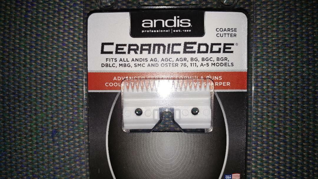 Andis GENUINE Ceramic Edge Cutter Blades, Medium and Coarse (1 of each ...