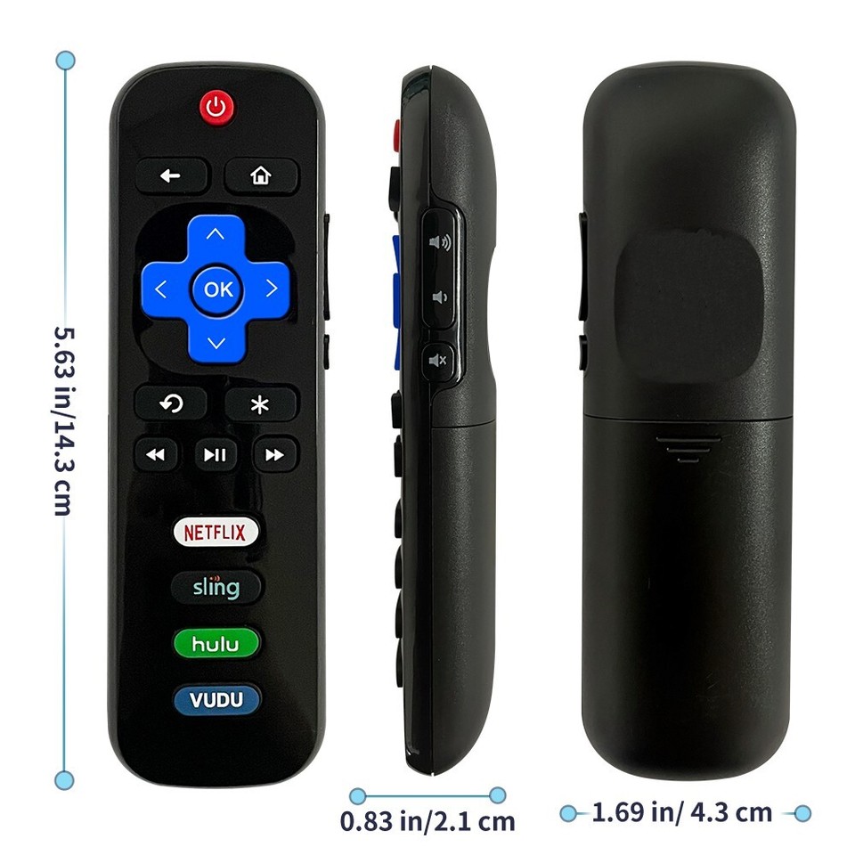 (4 PACK) Replacement Remote control For TCL/Hisense/Insignia Roku TV ...