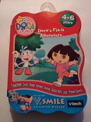 Dora's Fix-it Adventure Dora the Explorer V.Smile Learning System VTech ...