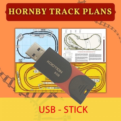 Track Plans Hornby 00 OO Gauge Model Railway 130 Layouts guides Scenery ...