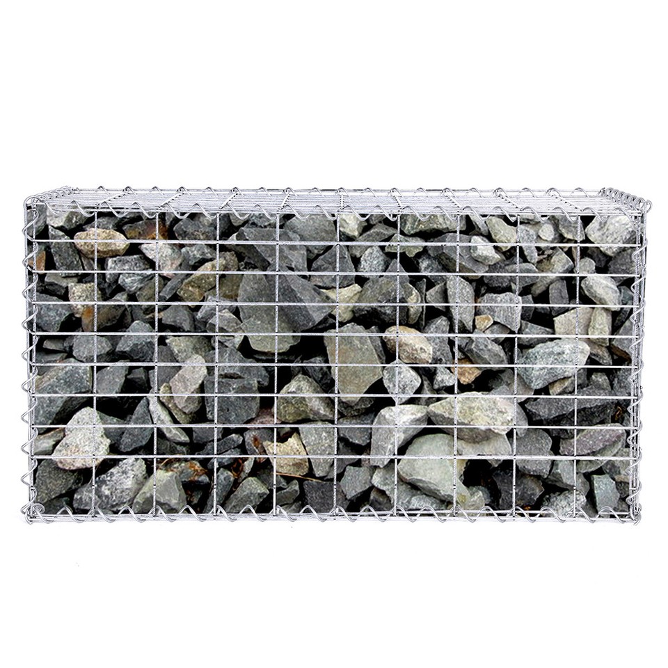 SONGMICS Gabion Stone Basket Retaining Wall Garden wire cage fench ...