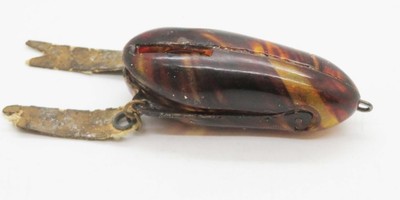 Z64) VERY RARE VINTAGE FENNER WAB SPRING LOADED FISHING LURE TORTOISE ...