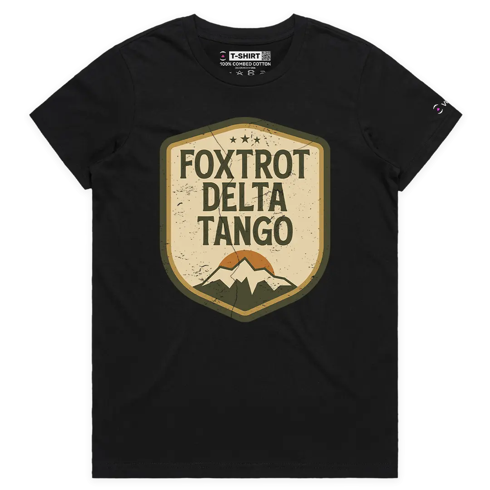 VOICEART Foxtrot Delta Tango Army Code Humor Funny Graphic Premium T ...