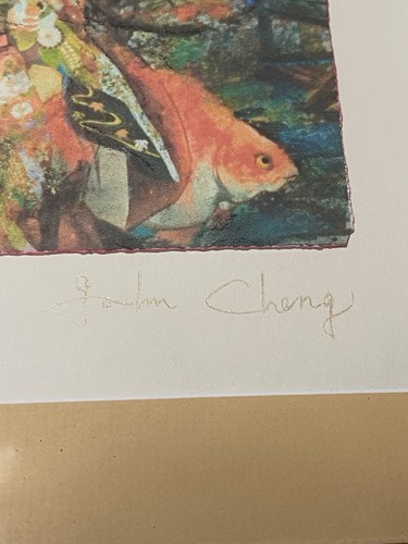 John Cheng Signed Print 1/45 Woman w/ Fish Fashion Art T21 | eBay