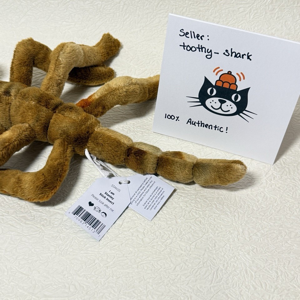 Jellycat Stanley Stick Insect BNWT - 100% Authentic - Retired & Rare ...