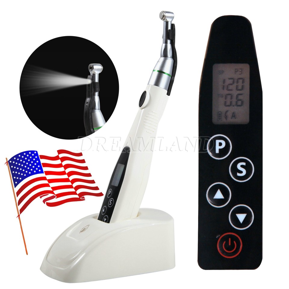 Dental Wireless 16:1 Mini Endo Motor LED Handpiece / Root Canal Apex ...